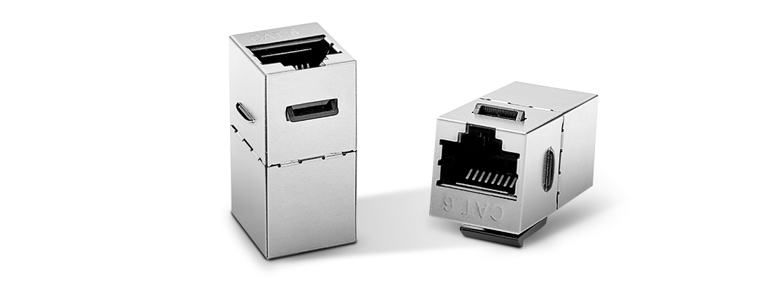 Cat6 RJ45 (8P8C) Shielded Coupler Keystone Insert Module | FS.COM