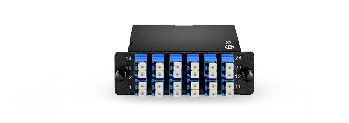 24 Fibers MTP-12 LC Cassette Module, Single-Mode, Polarity A | FS.COM