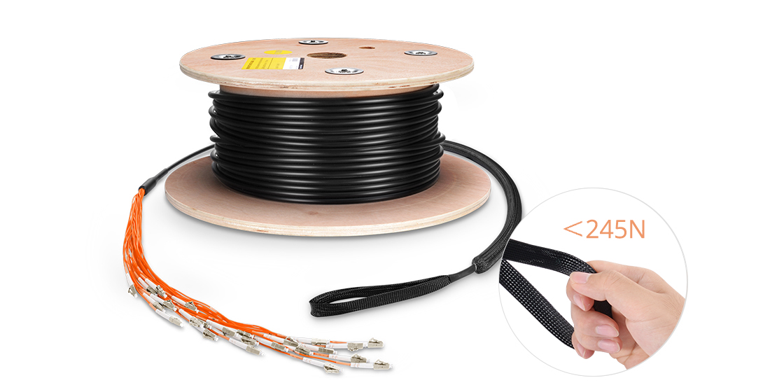 4 Fibers Custom Indoor/Outdoor OM2 Pre-Terminated Cable | FS.COM