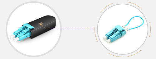 LC Fiber Loopback Module Cable OM4 Multimode - FS