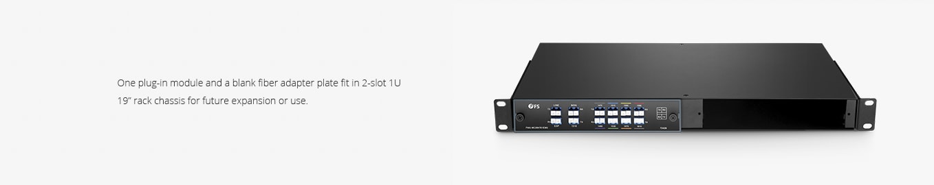 FMU 2-Slot 1U 19” Rack Chassis Unloaded, holds up to 2 Units FMU Plug ...