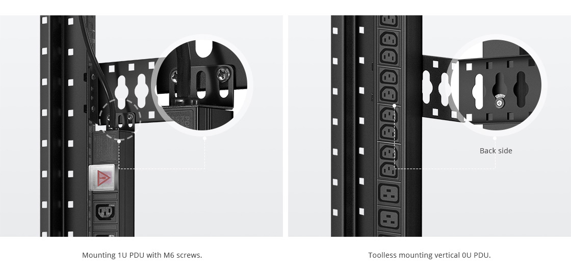 Vertical PDU Mounting Brackets (2 pcs/pack) - FS