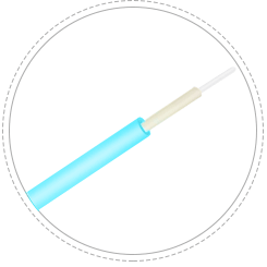 LC UPC Fiber Pigtail OM3 Multimode PVC (OFNR) 1m - FS