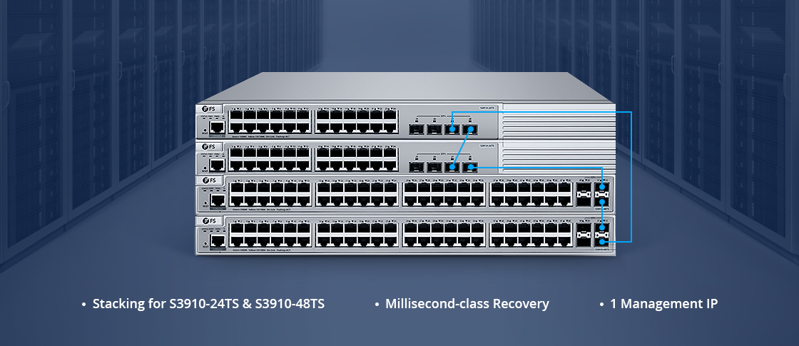 FS 24-Port Gigabit Stackable Managed Enterprise Ethernet Switch - FS