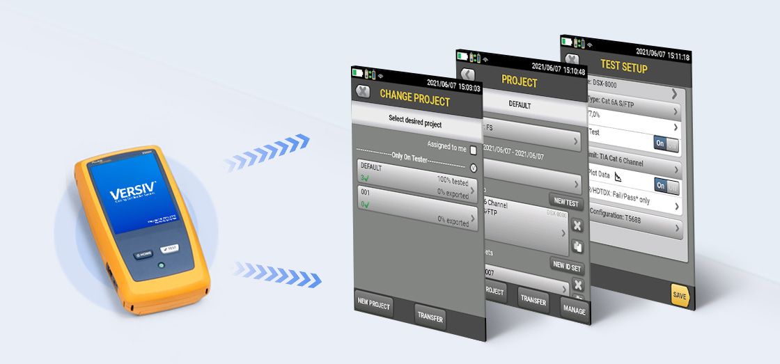 Fluke Networks DSX2-8000 Versiv 2 CableAnalyzer™ with Integrated Wi-Fi - FS