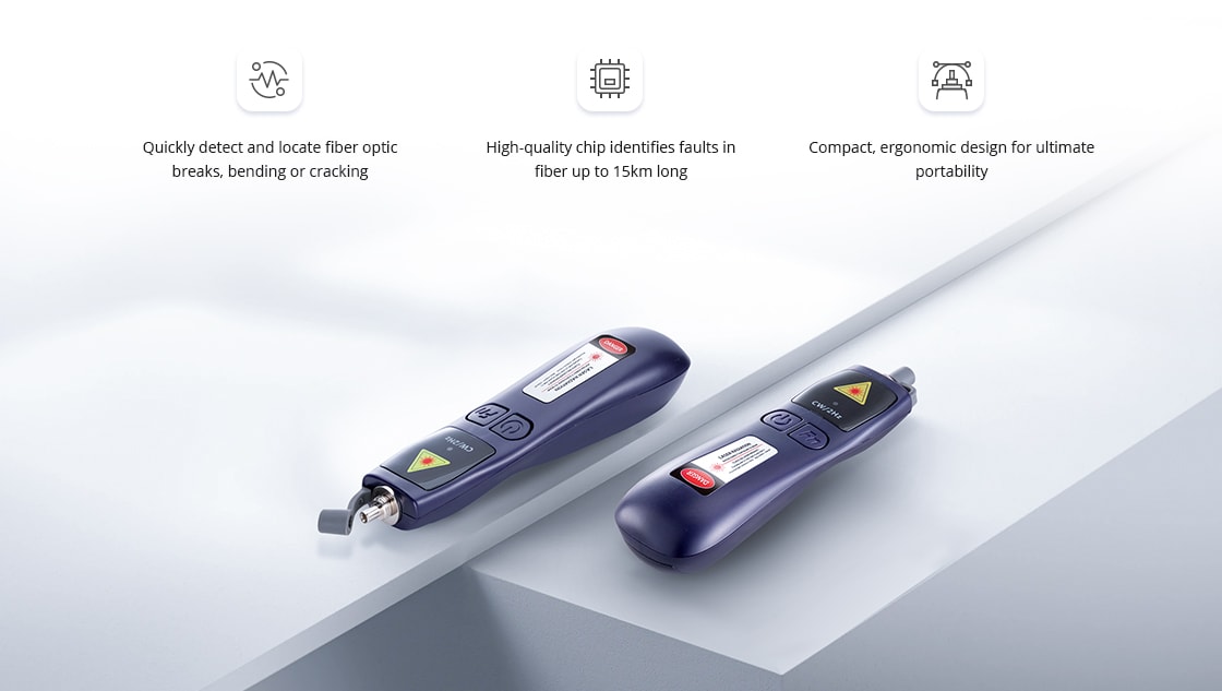 30mW (15Km) FVFL-303 Mini Visual Fault Locator with Standard 2.5mm ...