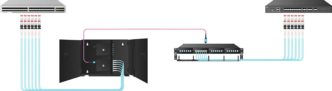 Wall Mount Fibre Enclosure 2-Door 2-Adapter Panel - FS United Kingdom