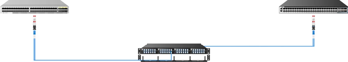 LC-LC Single Mode Armored Fiber Patch Cable 1m - FS