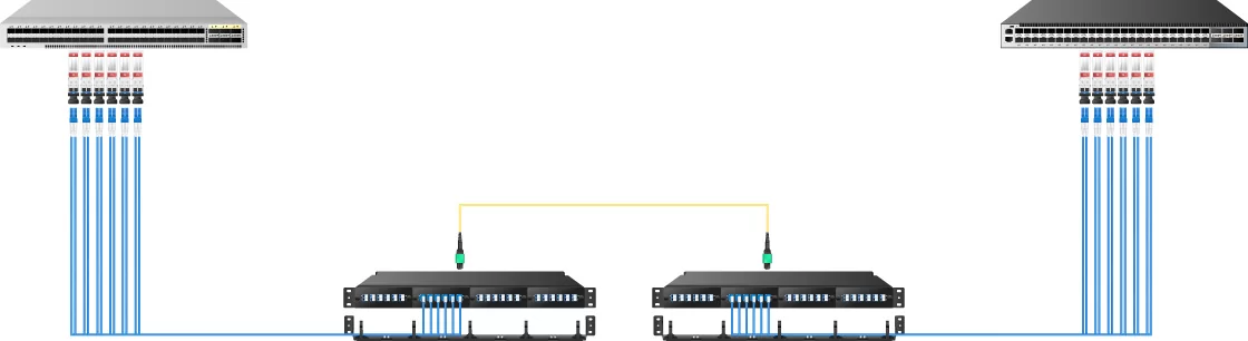 LC-LC Single Mode Armored Fiber Patch Cable 1m - FS