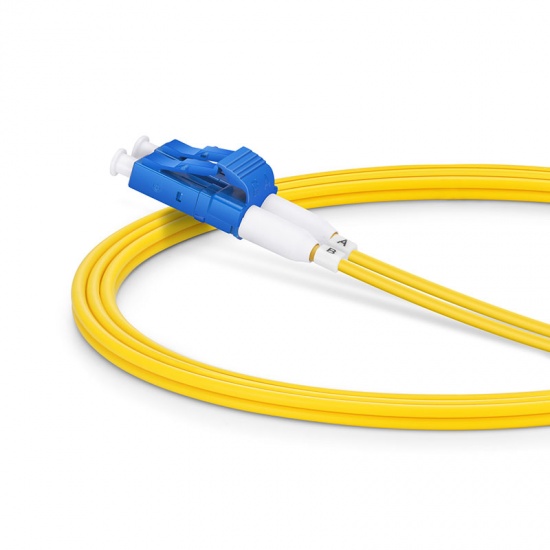 Short Boot Fiber Jumper Duplex OS2 1m LC-LC Single Mode - FS - FS