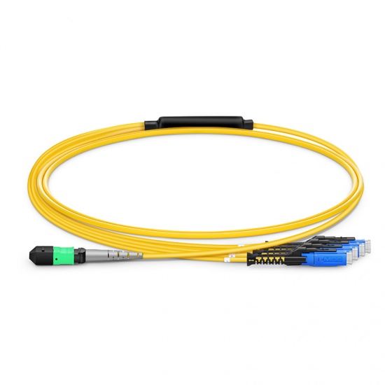 Cable breakout MTP® elite hembra a 4 MDC UPC dúplex 8 fibras tipo B ...