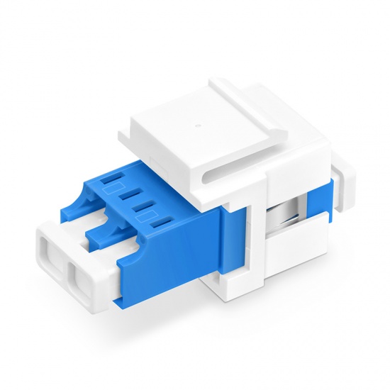 LC/UPC to LC/UPC Duplex Singlemode Fiber Keystone Jack - FS