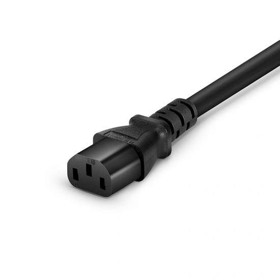 IEC320 C14 to C13 Power Cable, 3ft (0.9m), 14AWG, 250V/15A, Black - FS