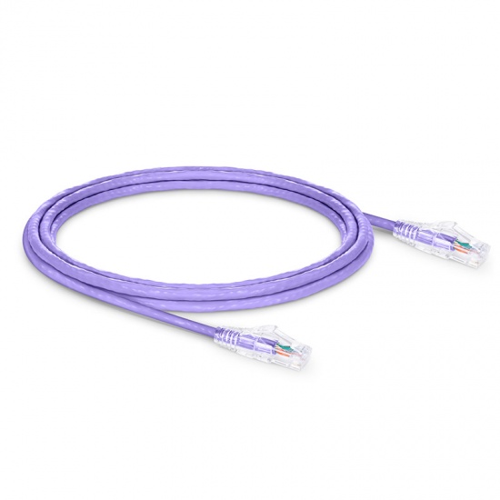 10ft Cat6 Snagless Unshielded Ethernet Patch Cable, Purple - FS