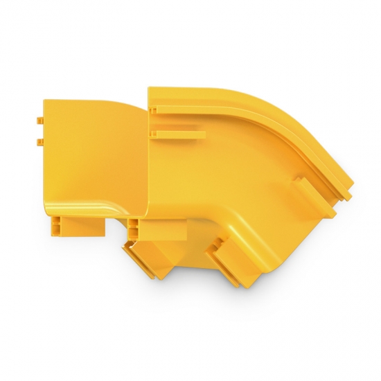 4x10 45° Down Elbow Cable Raceway/Fiber Duct Routing System - FS