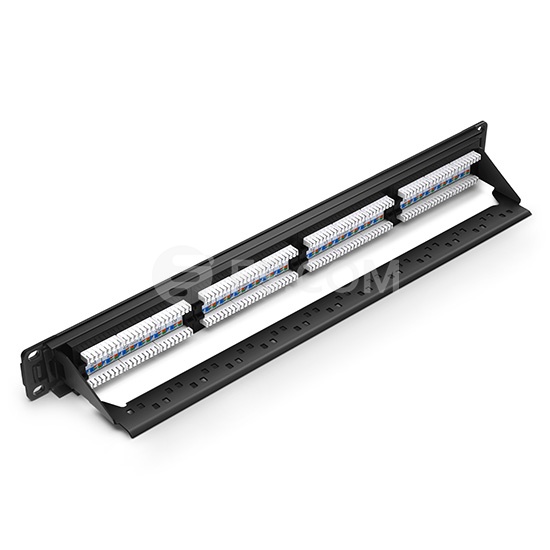 1U 24 Ports Cat5e Unshielded 110 Punch Down Patch Panel | FS (Fiberstore)