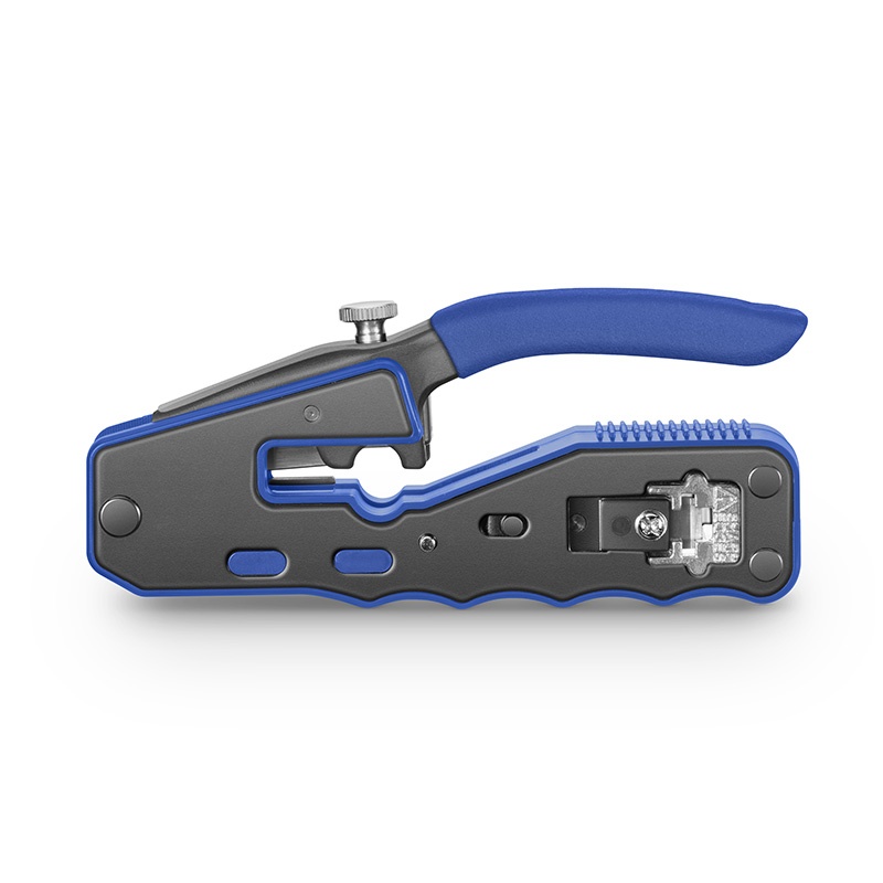 All-in-one RJ45 Modular Tool, Pass-Through Wire Stripper Cutter Crimper ...