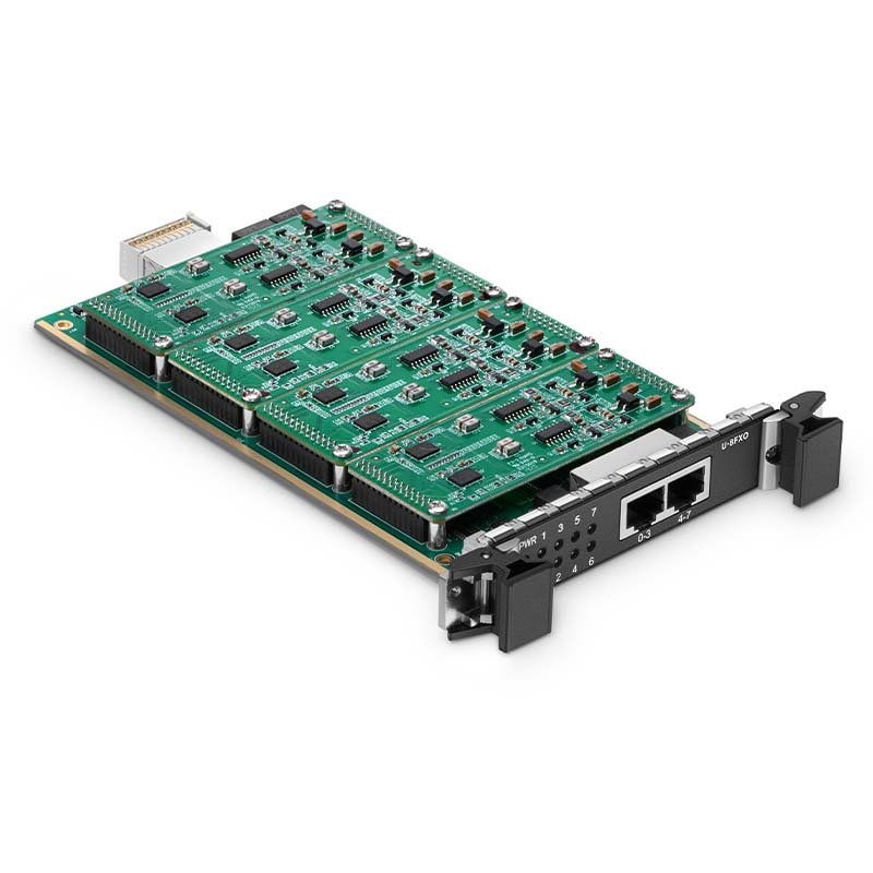 U-8FXO, Configurable 8 FXO Ports, Analog Telephony Card for IP PBX-U502 ...