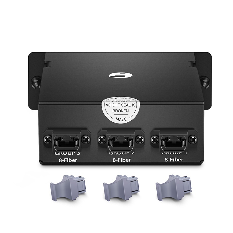 FHD 3 x MTP®-8 Cassette, 24 Fibers OS2 Single Mode, Universal Polarity ...