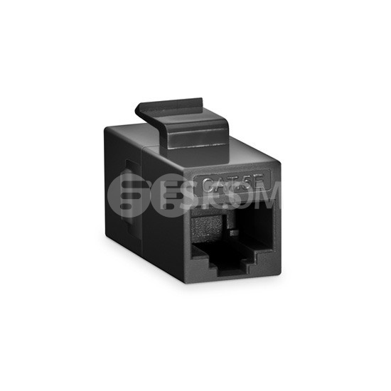 Cat5e RJ45 (8P8C) Unshielded Coupler Keystone Insert Module - Black - FS