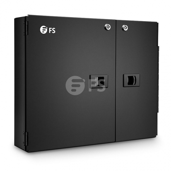 Wall Mount Fiber Enclosure 2-Door 2-Adapter Panel - FS