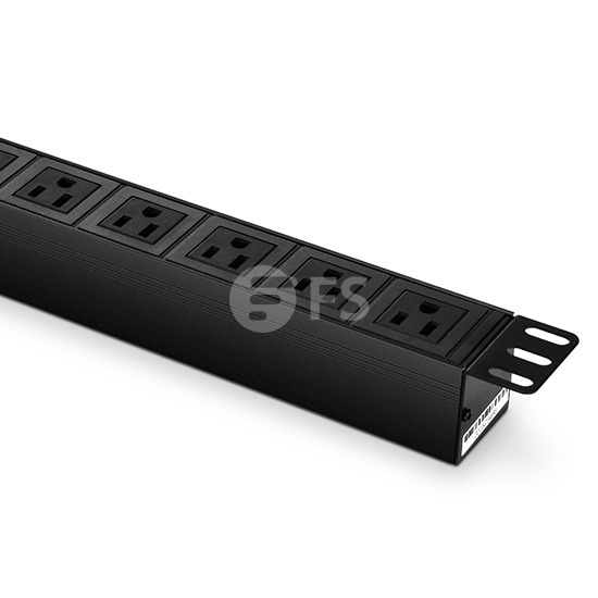 Single-Phase 15A/125V Basic PDU, 8 NEMA 5-15R Outlets, NEMA 5-15P Plug ...
