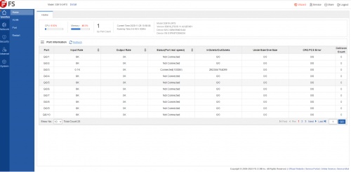 FS 24-Port Gigabit Stackable Managed Enterprise Ethernet Switch - FS