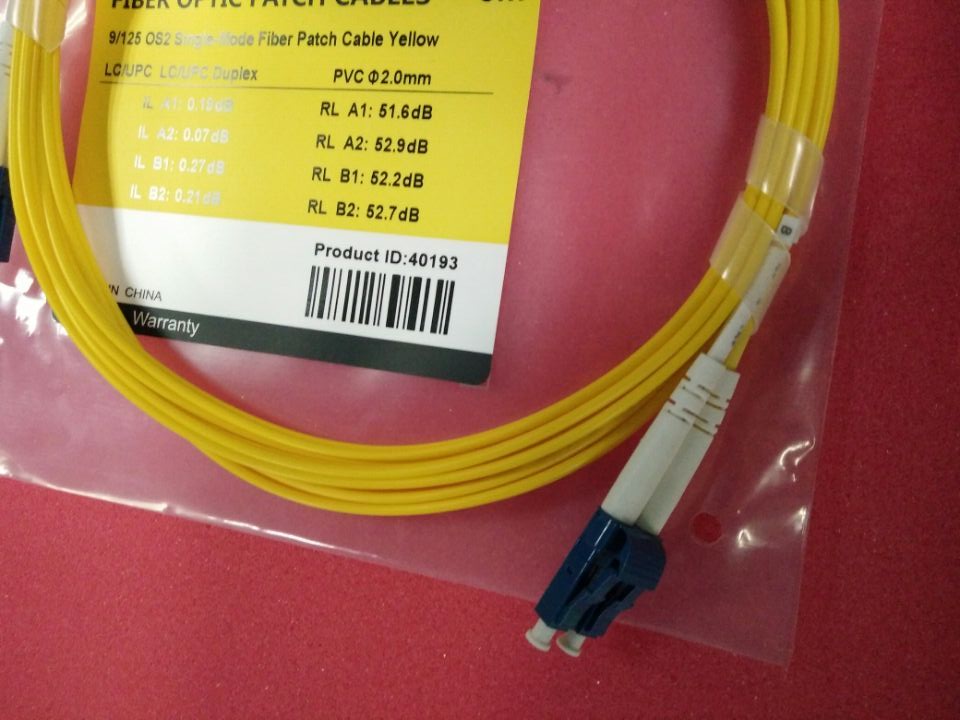LC-LC Single Mode Fibre Patch Lead Duplex 1m - FS.com Australia