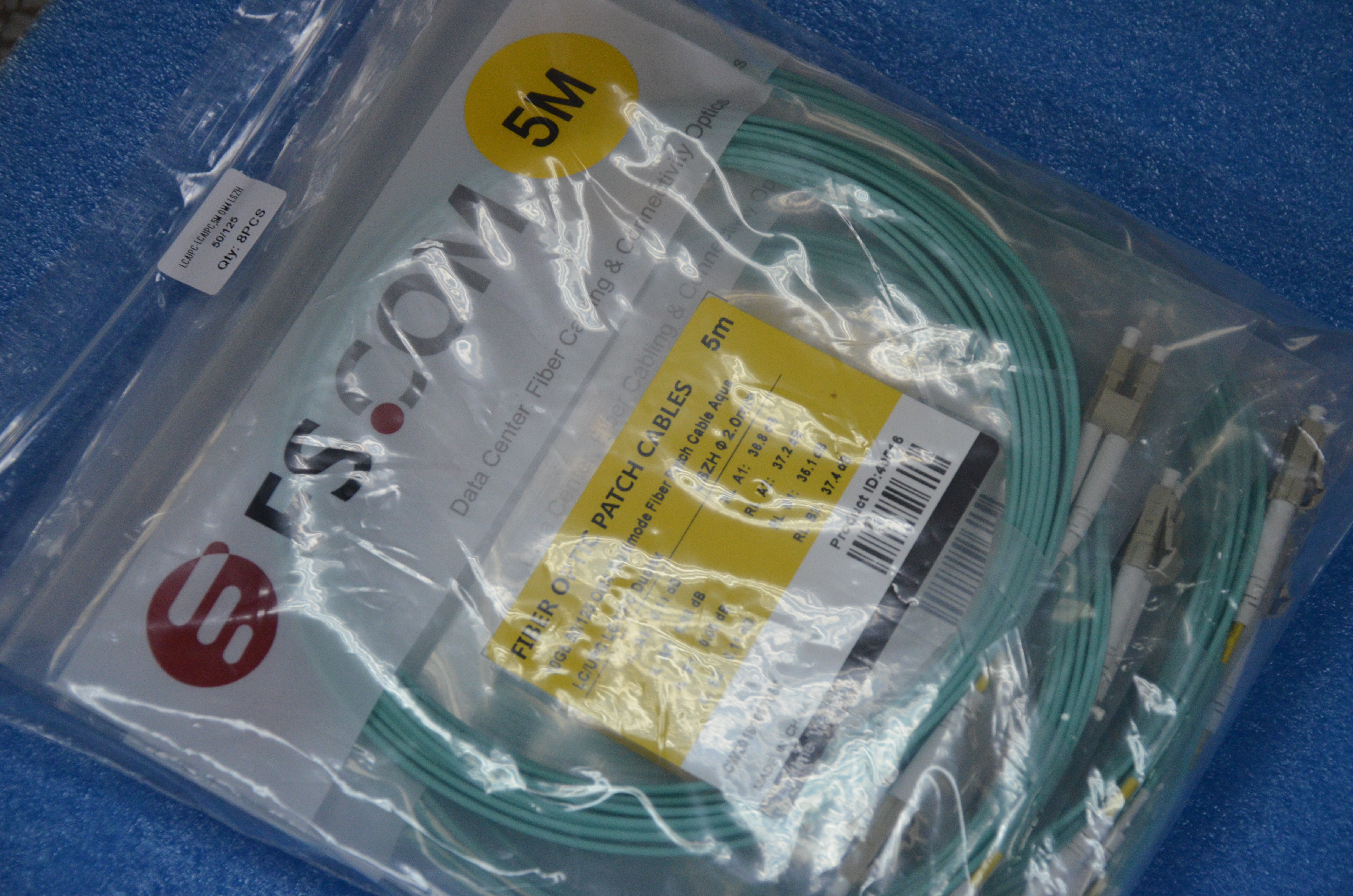 LC-LC OM4 Multimode Fiber Jumper Cable Duplex 3m - FS