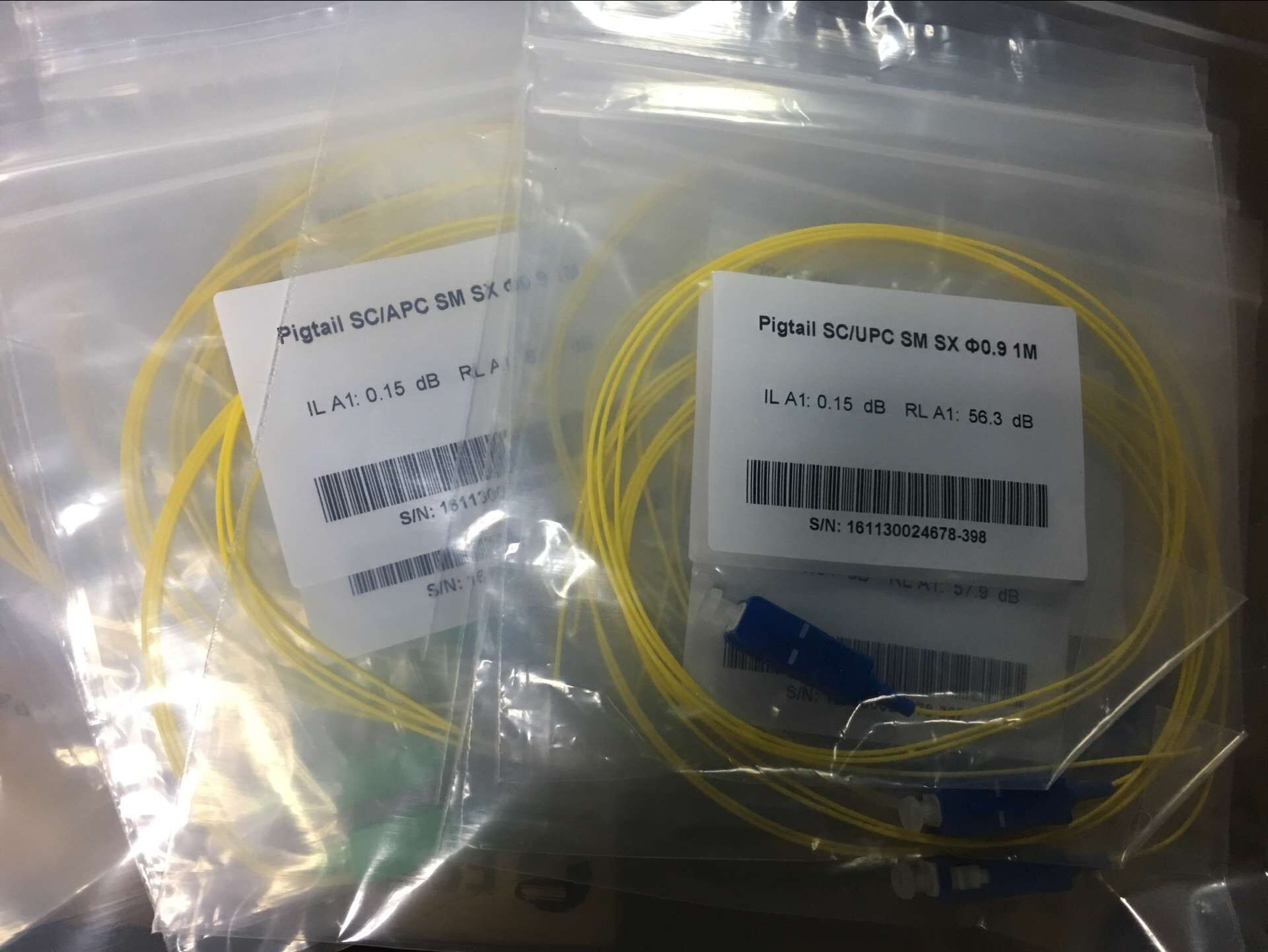 SC UPC Fiber Pigtail Single Mode PVC (OFNR) 1m - FS.com
